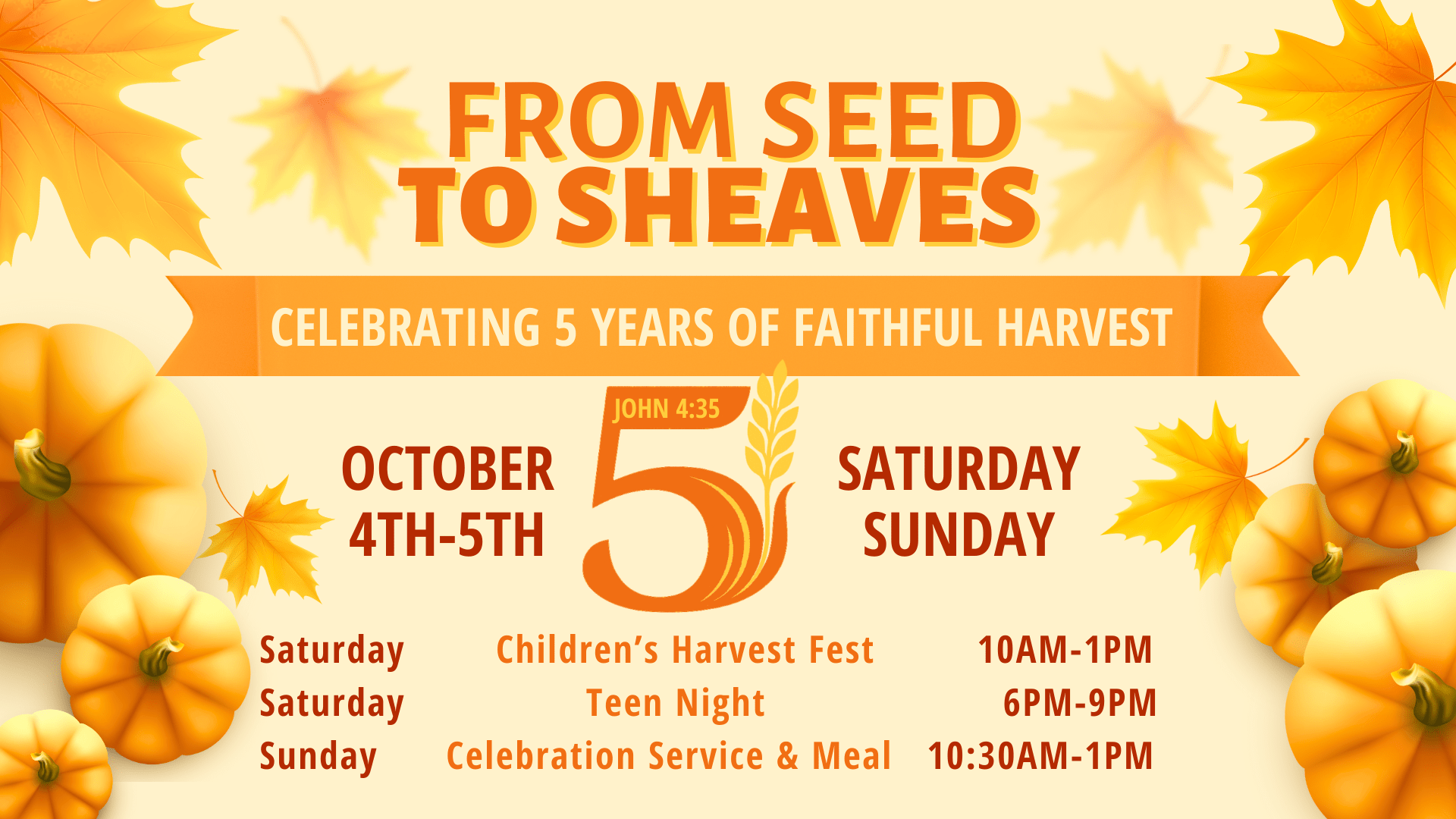 From Seed to Sheaves — 5-Year Harvest Celebration – Arlington Area ...